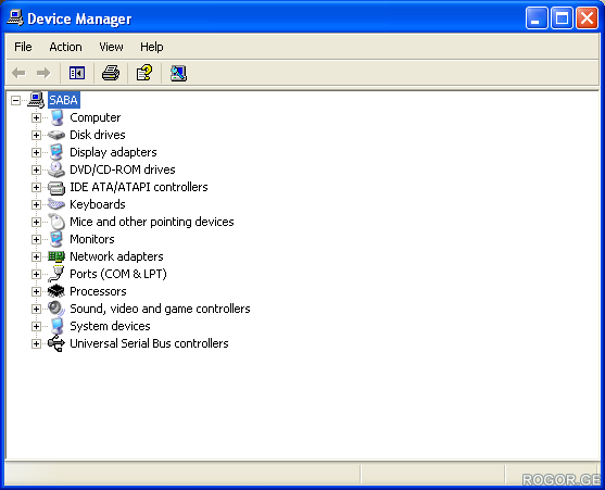 როგორ გავხსნათ Device Manager (Windows XP) - rogor.ge