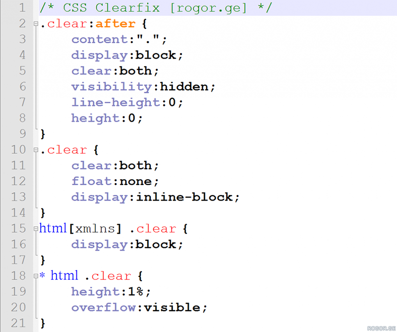 როგორ გავაკეთოთ Cross Browser CSS Clear Fix - rogor.ge