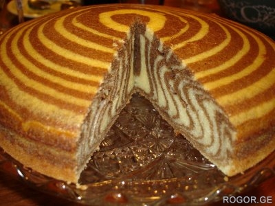 როგორ მოვამზადოთ ნამცხვარი "ზებრა" - rogor.ge