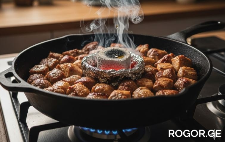 როგორ შევწვათ მწვადი ტაფაზე: ხრიკები „ნაკვერჩხლის ეფექტისთვის“ - rogor.ge